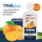 orange flavor glucose gel pouch