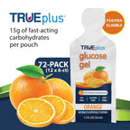 orange flavor glucose gel pouch