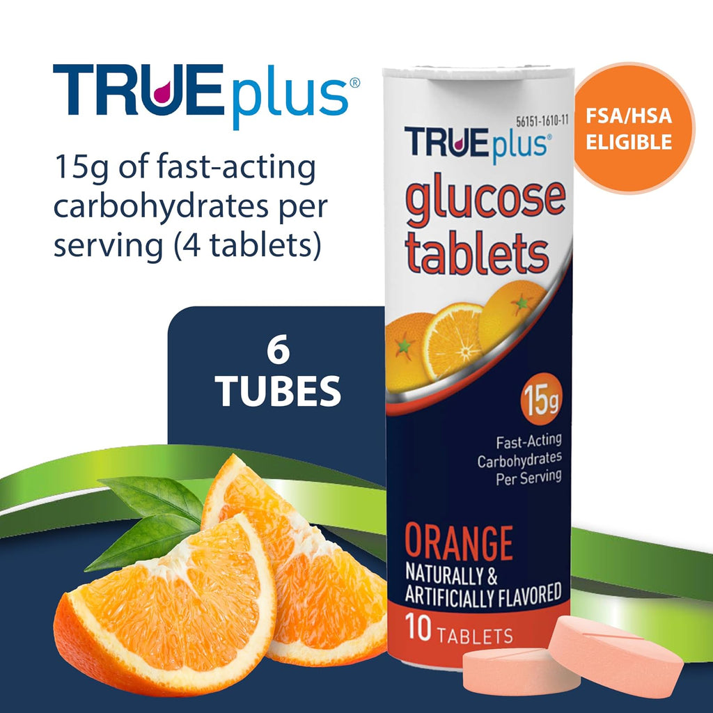 orange flavor glucose tablets