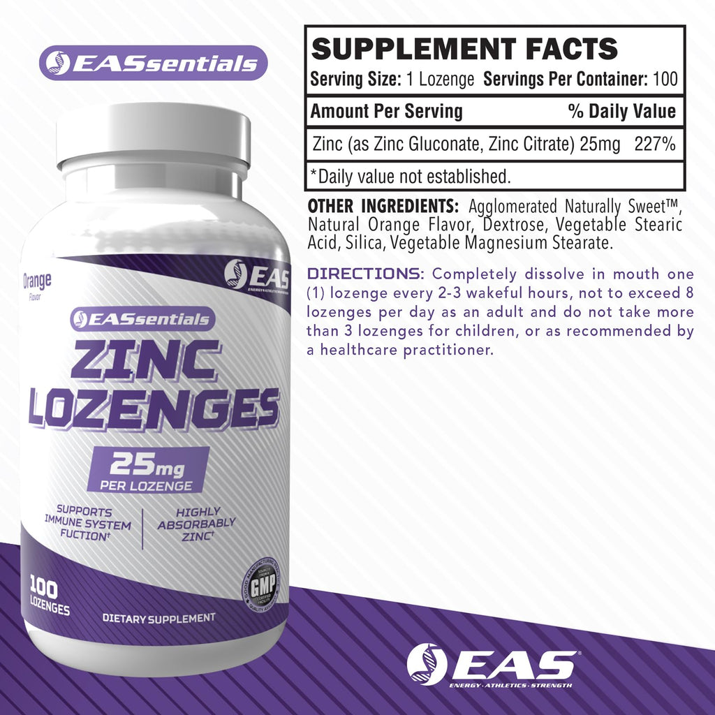 orange flavor zinc lozenges for adults