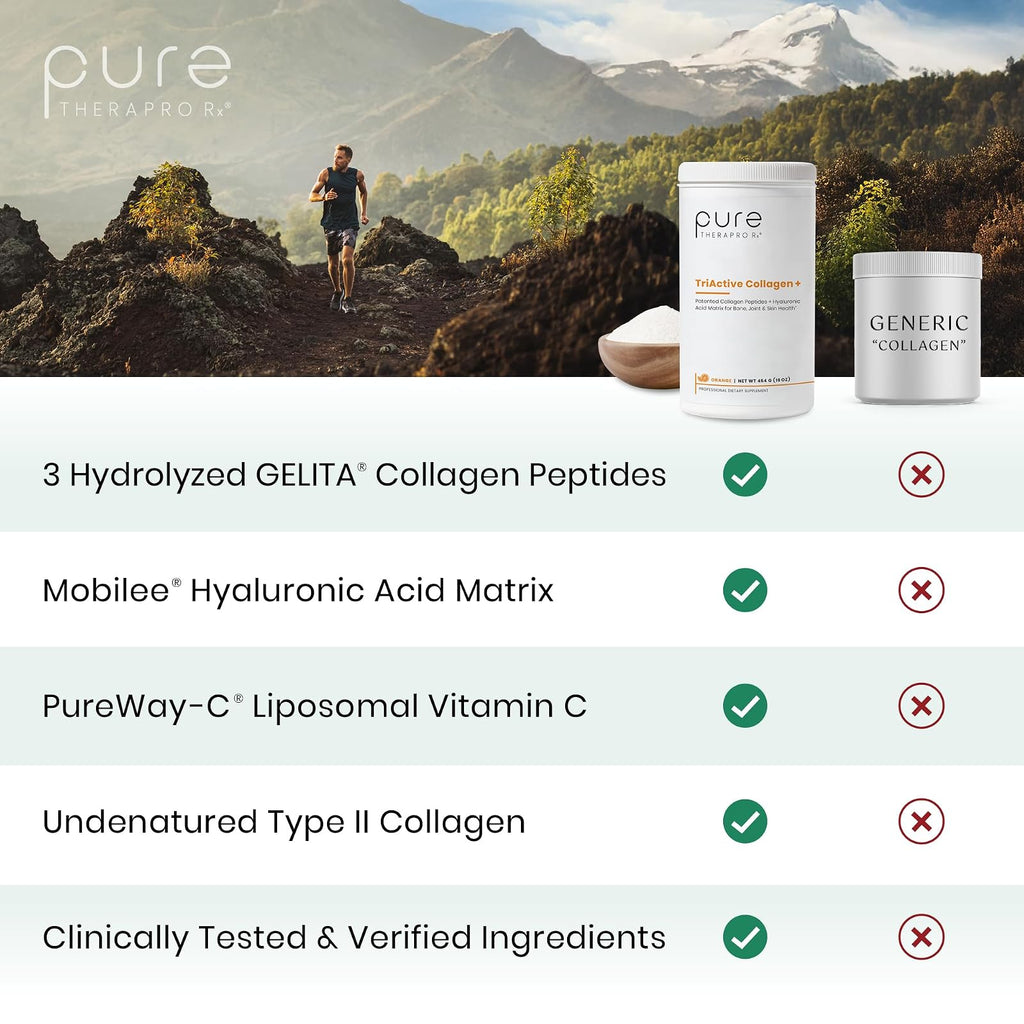 Orange flavour collagen supplement