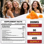 Orange flavour CoQ10 supplements