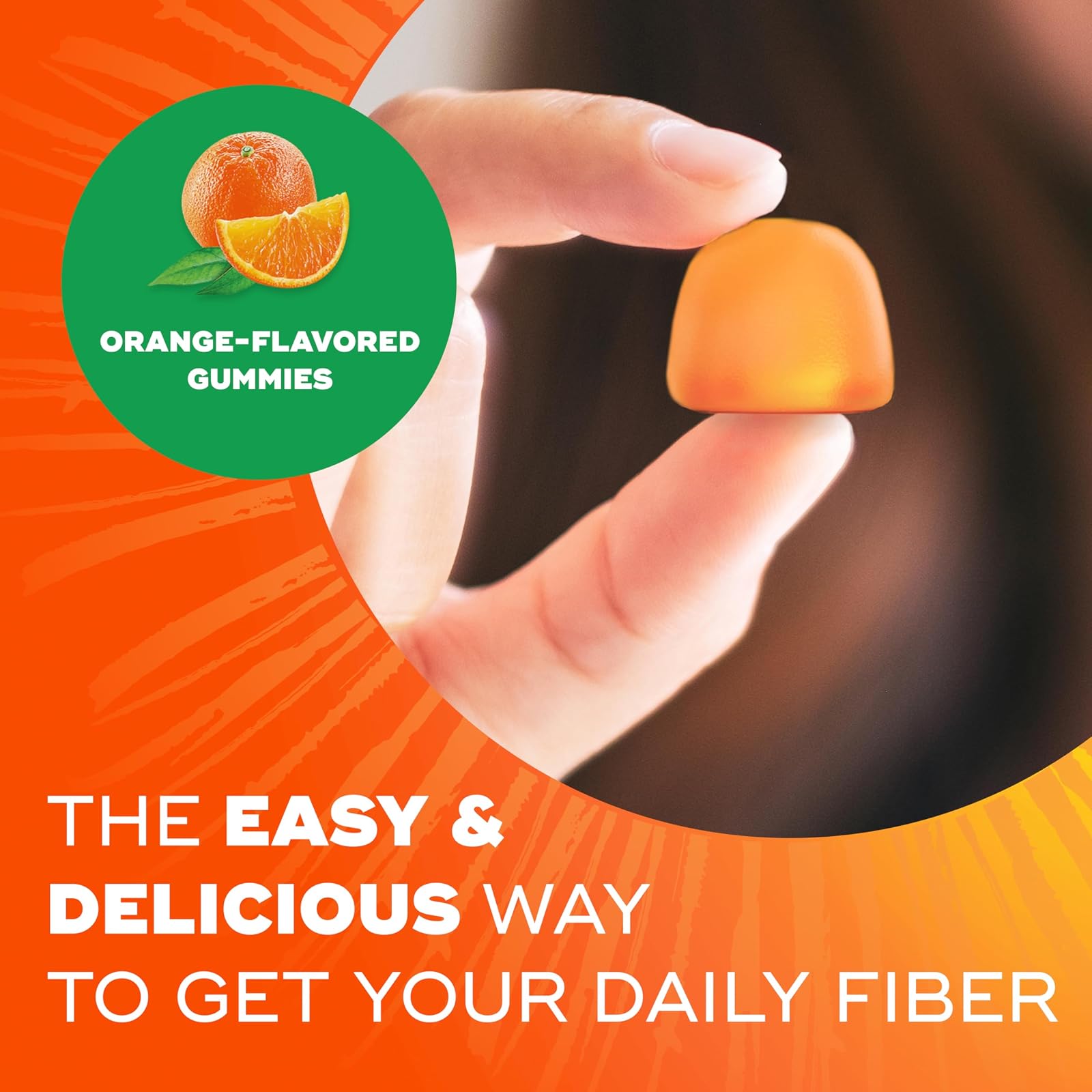 Orange flavour digestive enzyme gummies