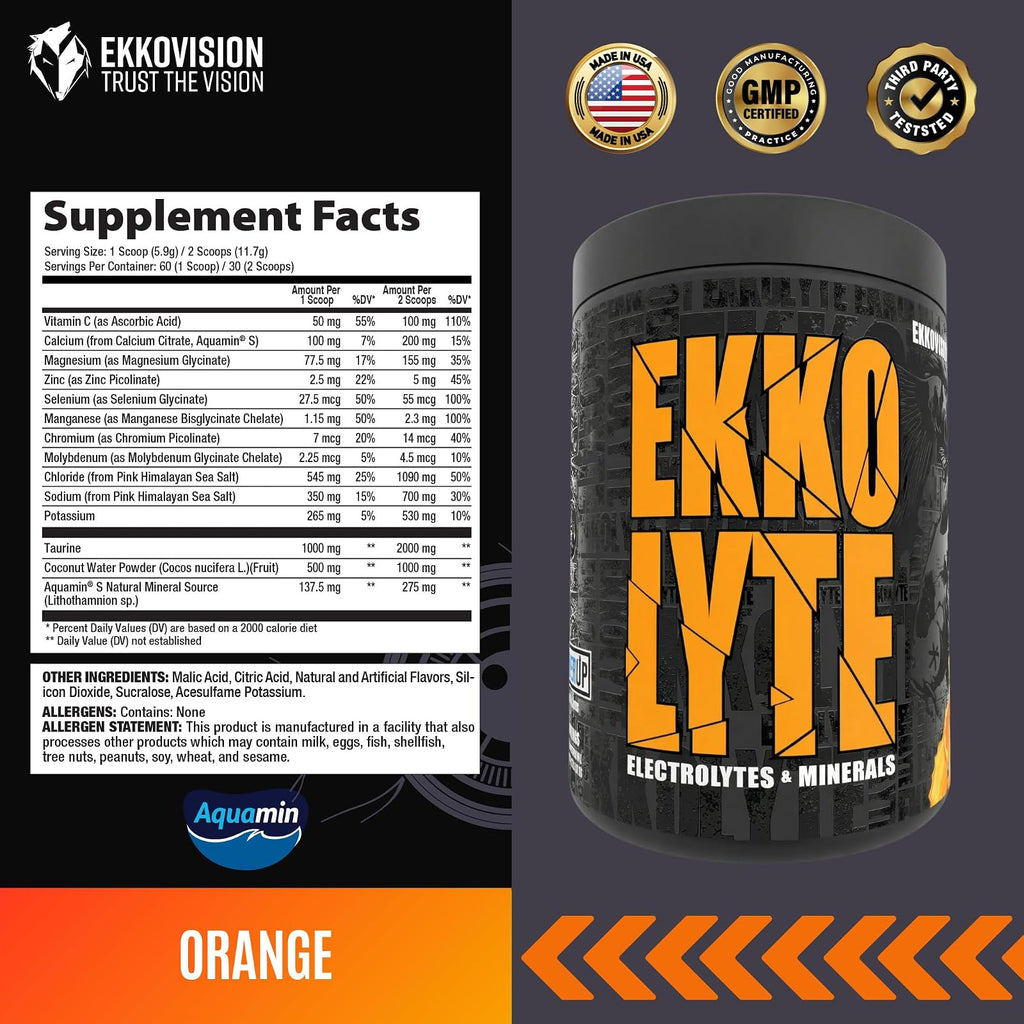 Orange flavour Ekkolyte electrolyte mix