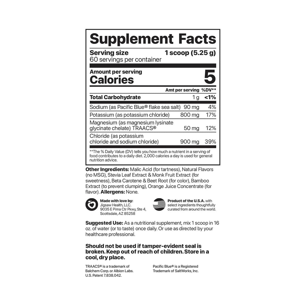 orange flavour electrolyte drink mix