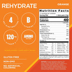 orange flavour electrolyte drink sticks