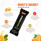 orange flavour electrolyte stick packs