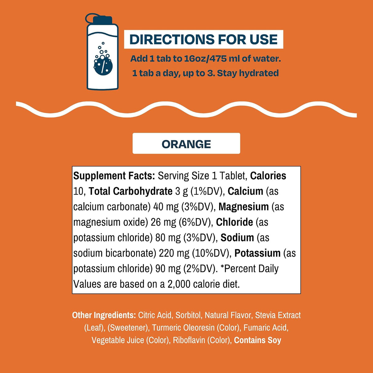 orange flavour electrolyte supplements