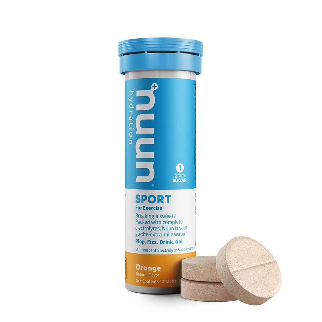 Orange flavour electrolyte tablets for sports