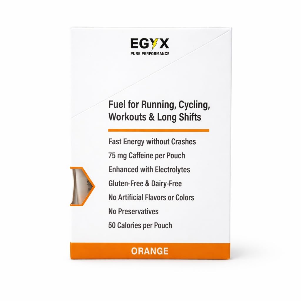 Orange flavour energy gel pack