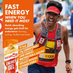 orange flavour energy gel pack