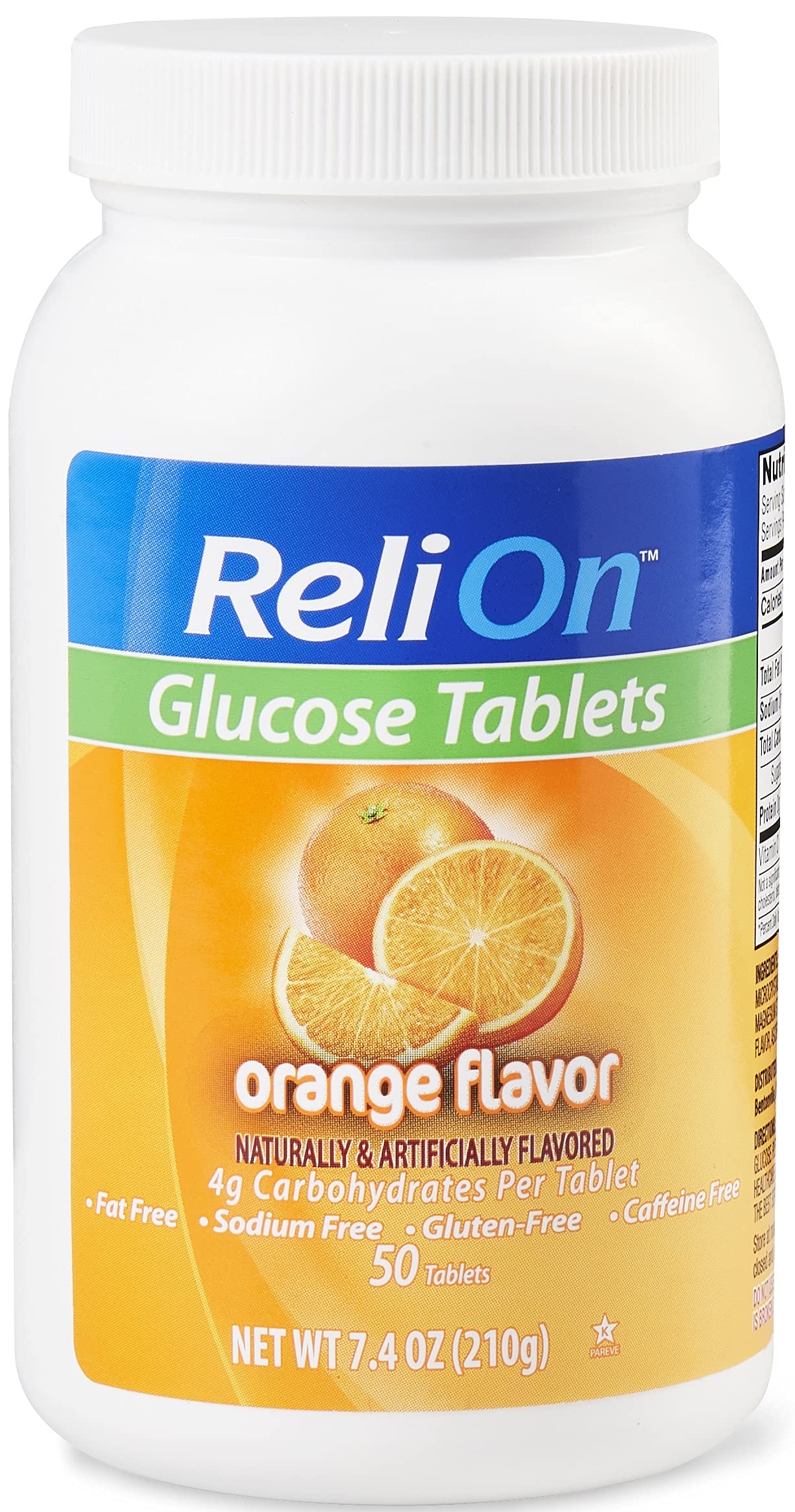 orange flavour glucose tablets pack