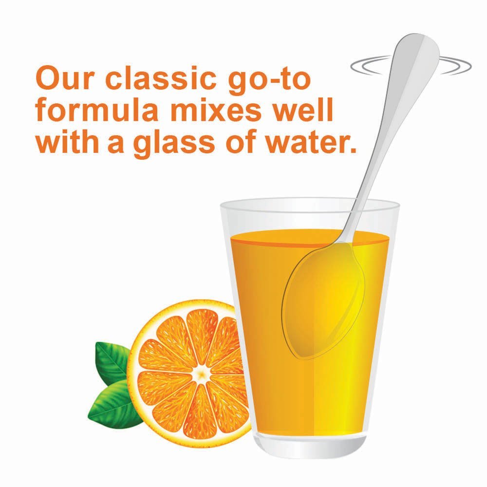 Orange flavour methylcellulose supplement