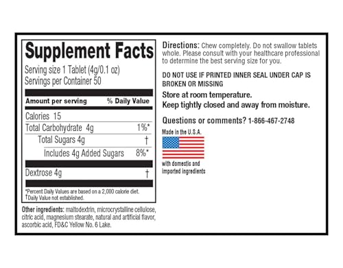 Orange flavour multivitamins for adults