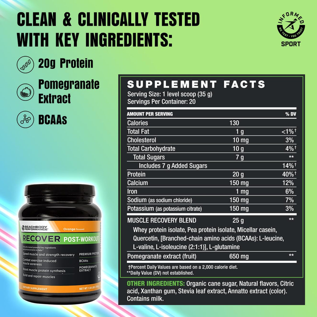 orange flavour whey protein powder