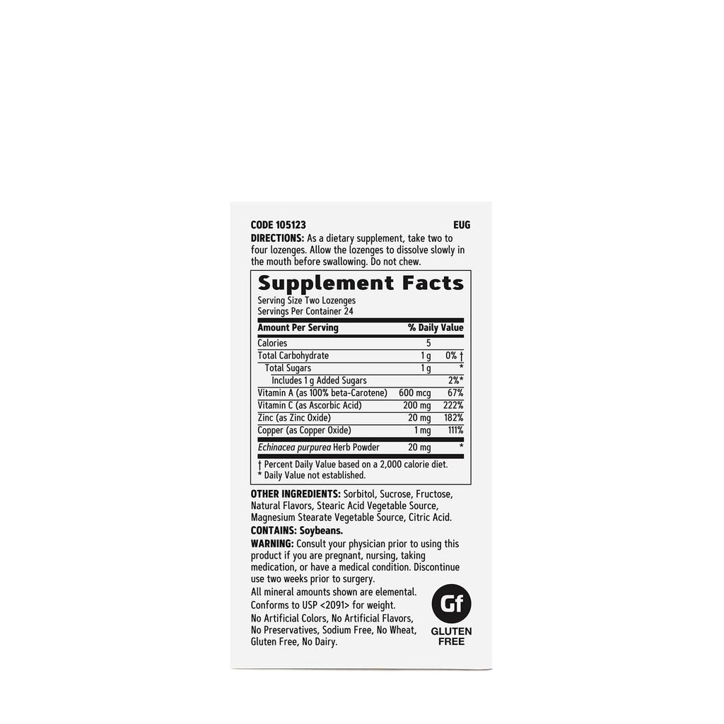 Orange flavour zinc supplements Canada