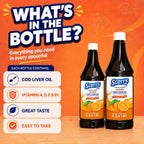 Orange flavoured fish oil supplement