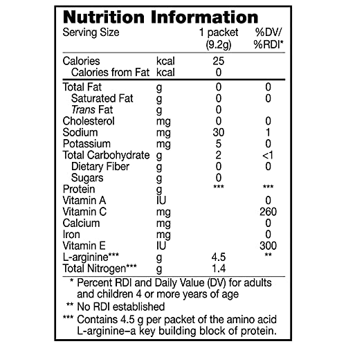 orange flavoured l-arginine drink