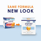 orange flavoured l-arginine supplement packs