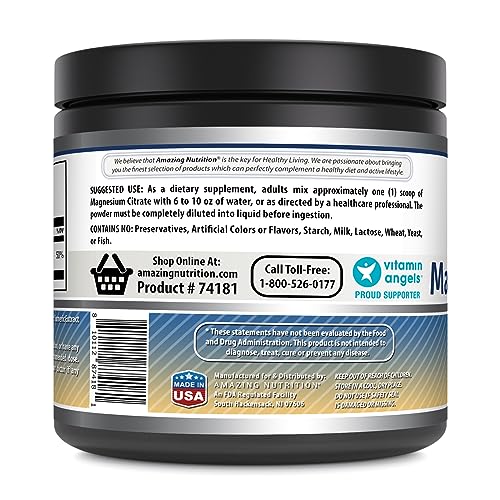 orange flavoured magnesium citrate powder