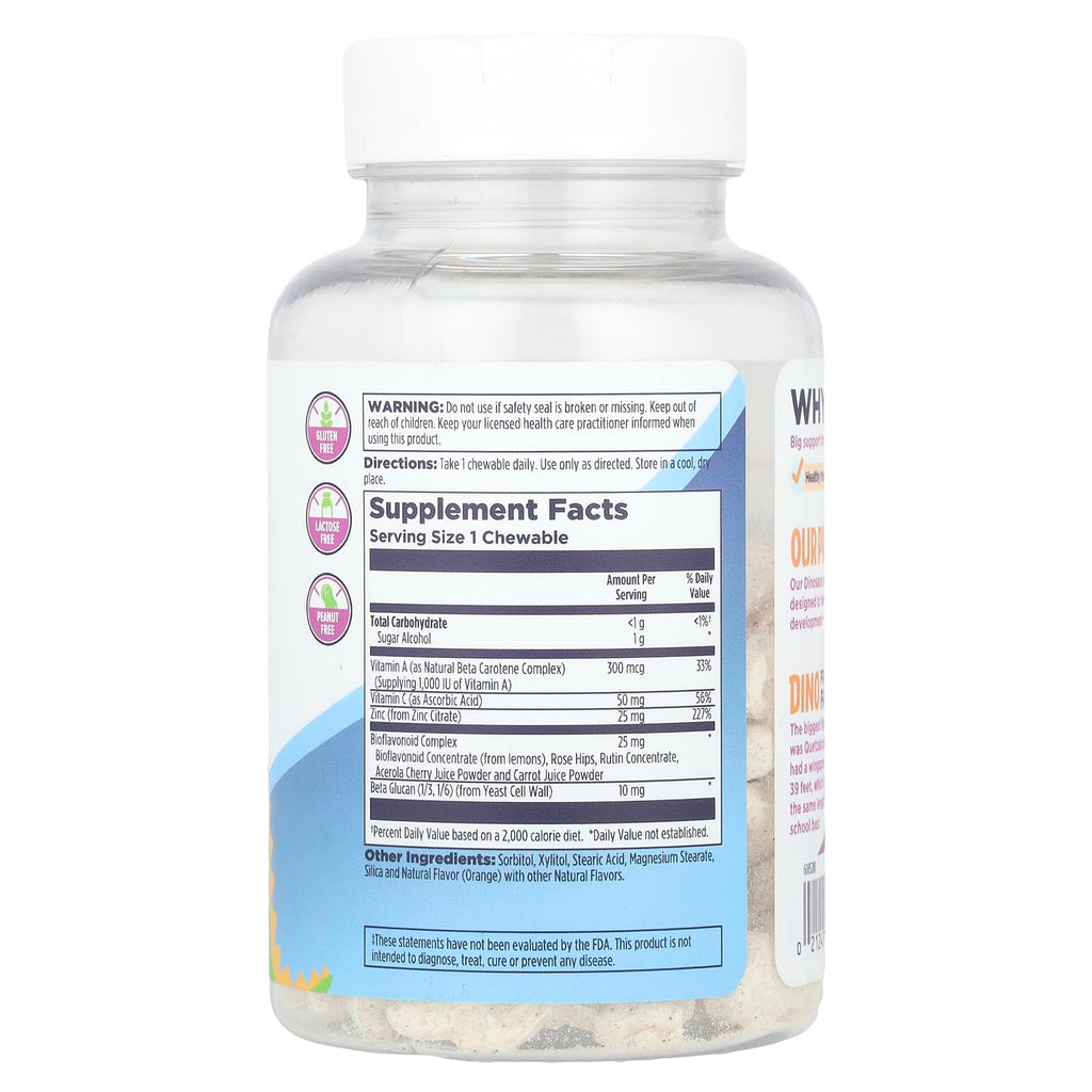 orange flavoured vitamin chewables for children