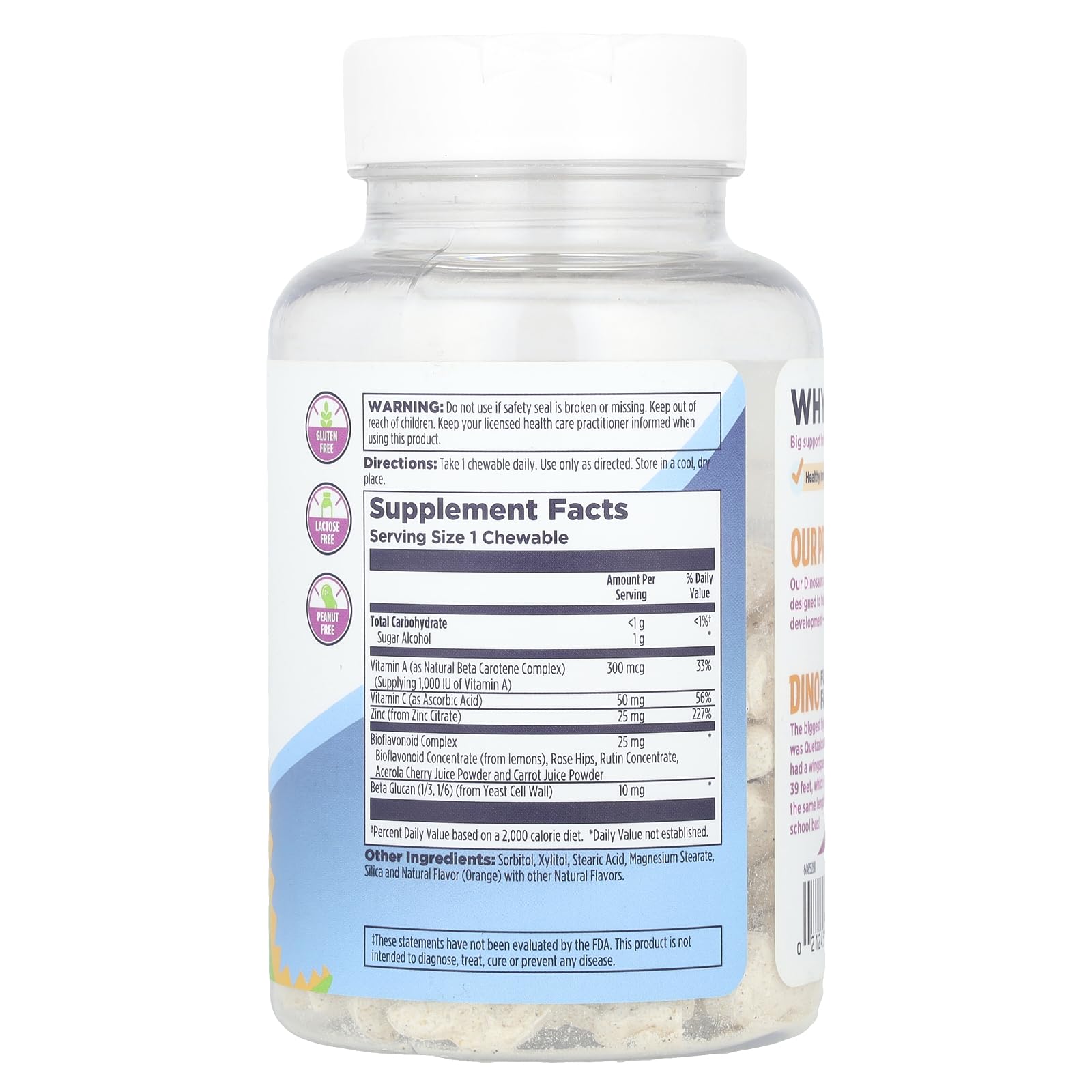 orange flavoured vitamin chewables for children
