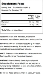 Orange magnesium powder for relaxation