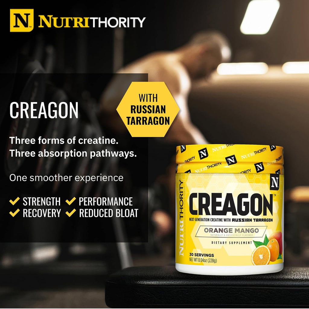 Orange mango creatine supplement for athletes
