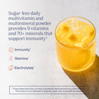 Orange mango electrolyte powder packets