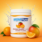 Orange mango flavored MSM supplement