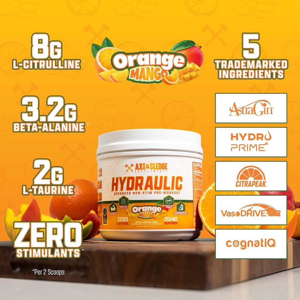 orange mango flavour pre workout