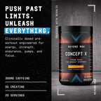 Orange mango pre-workout supplement