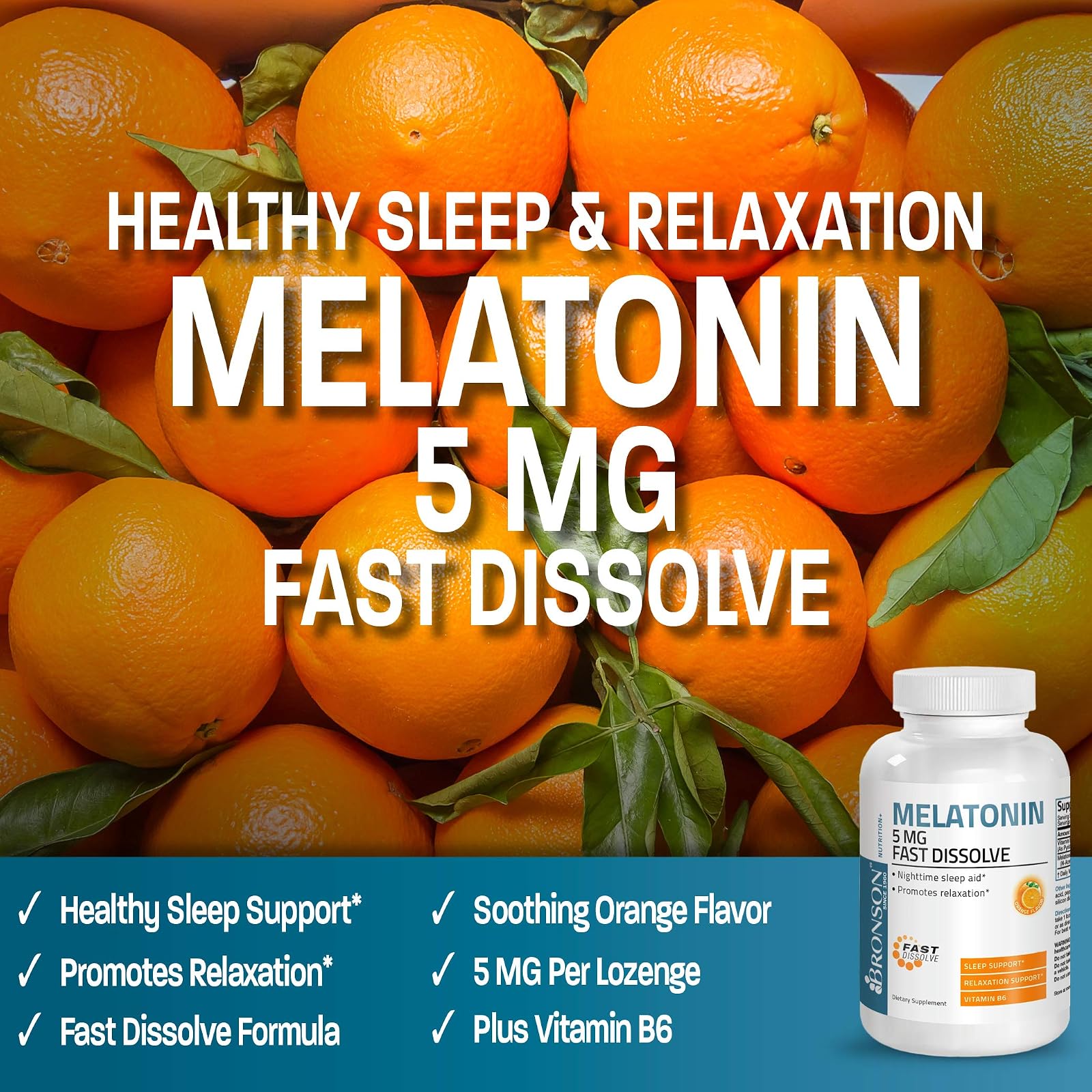 orange melatonin lozenges for relaxation