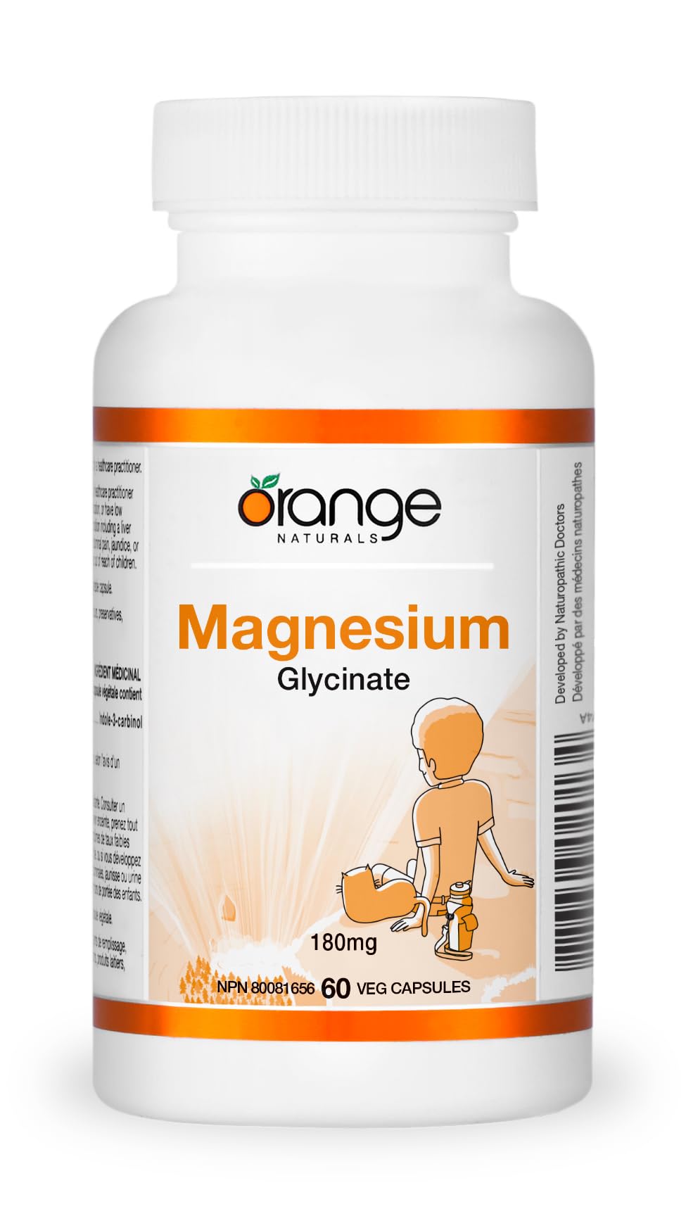 Orange Naturals magnesium glycinate capsules