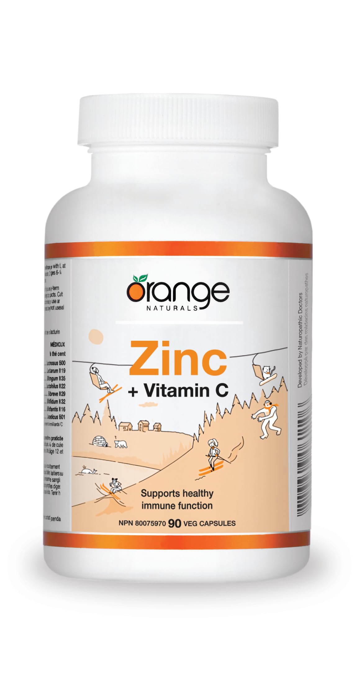 Orange Naturals zinc capsules for immunity