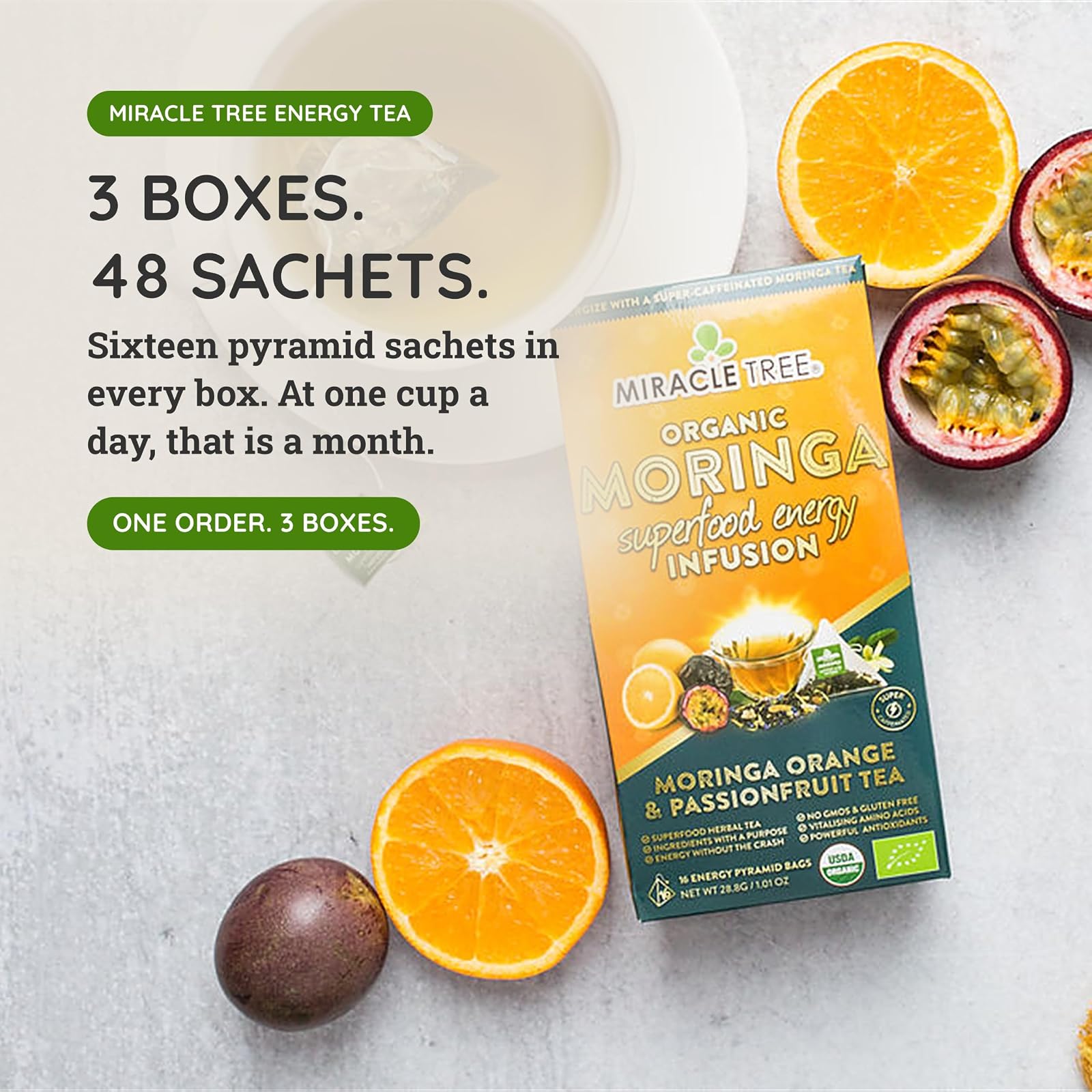 orange passionfruit herbal tea blend