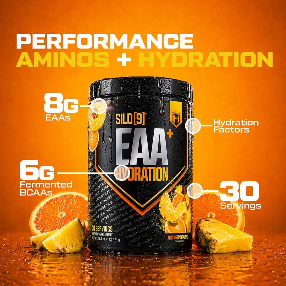 Orange pineapple flavour EAA supplement