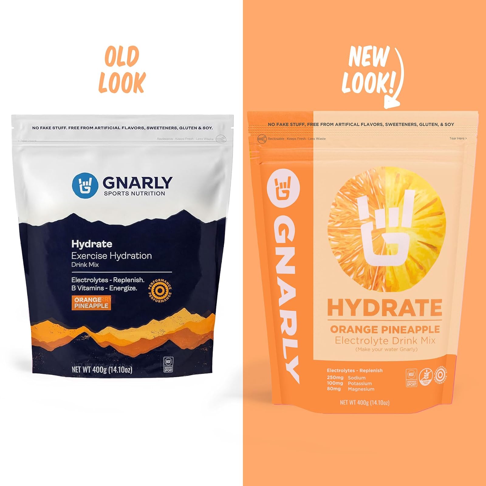 Orange pineapple flavour electrolyte drink mix