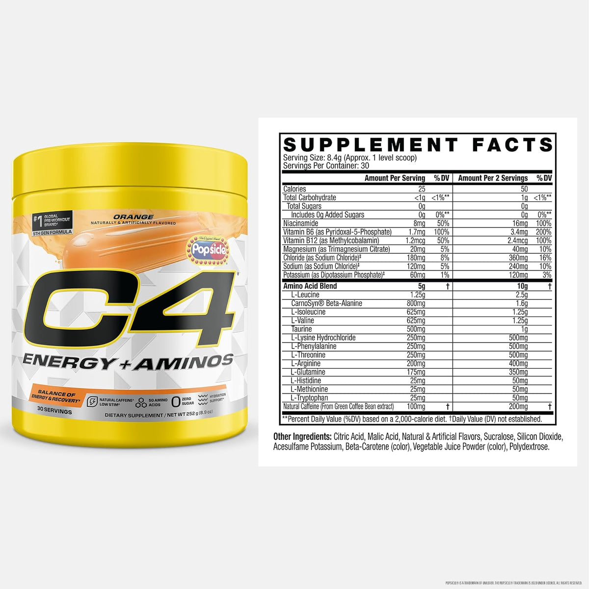 Orange Popsicle BCAA supplement benefits