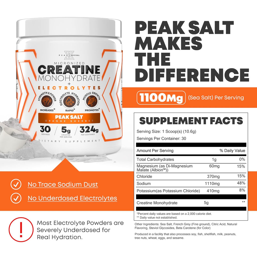 orange sherbet flavored creatine supplement