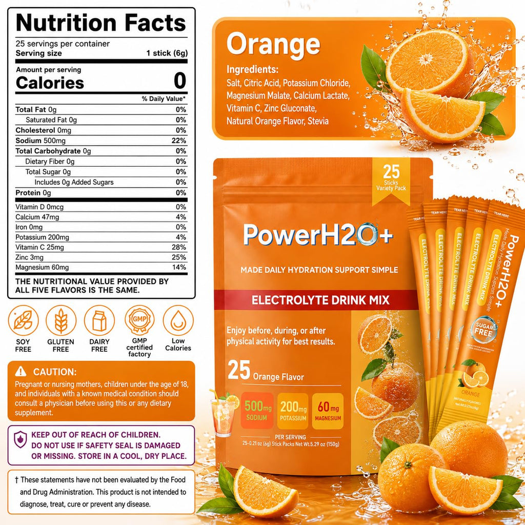 orange sports electrolytes for hydration