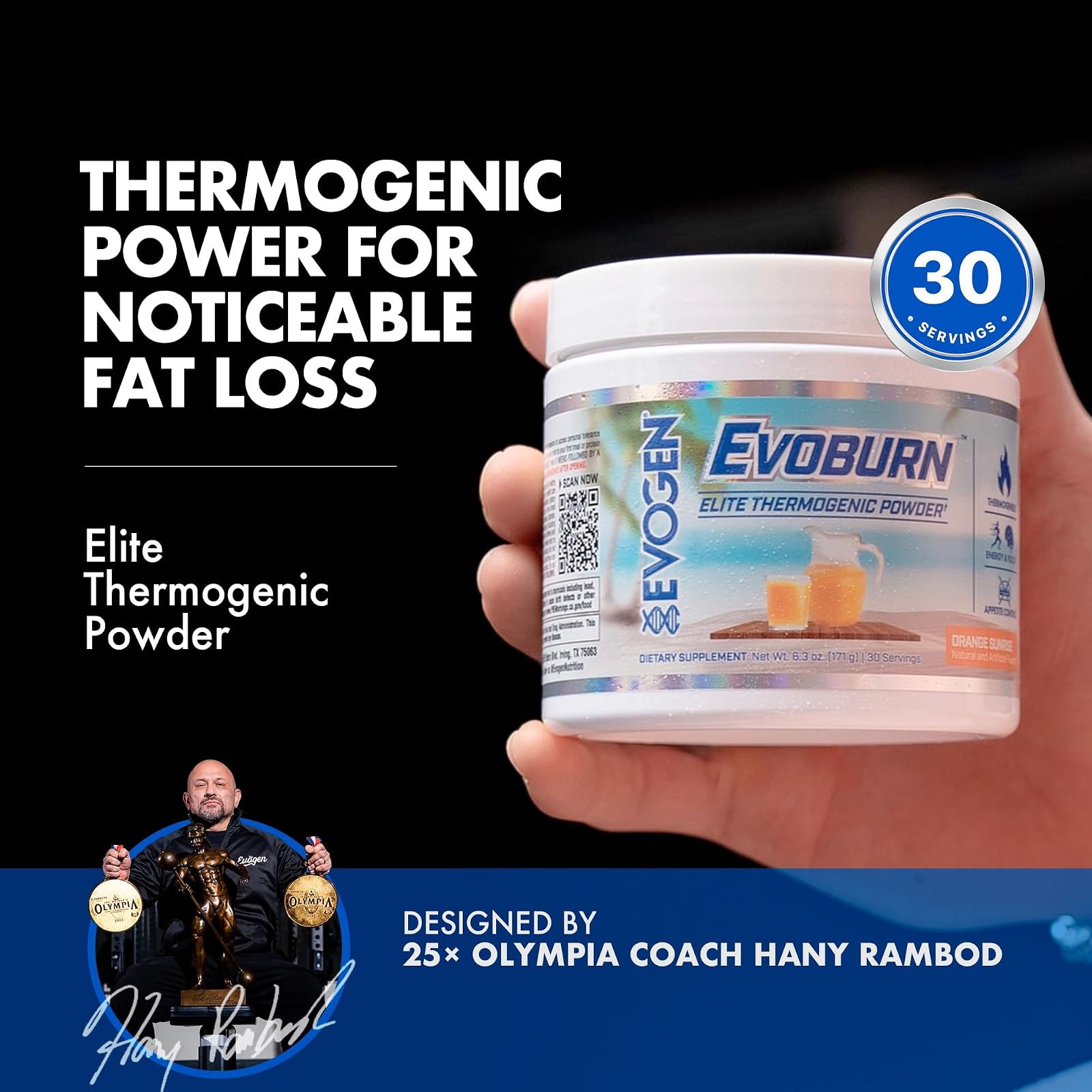 Orange Sunrise flavour Evogen weight loss supplement