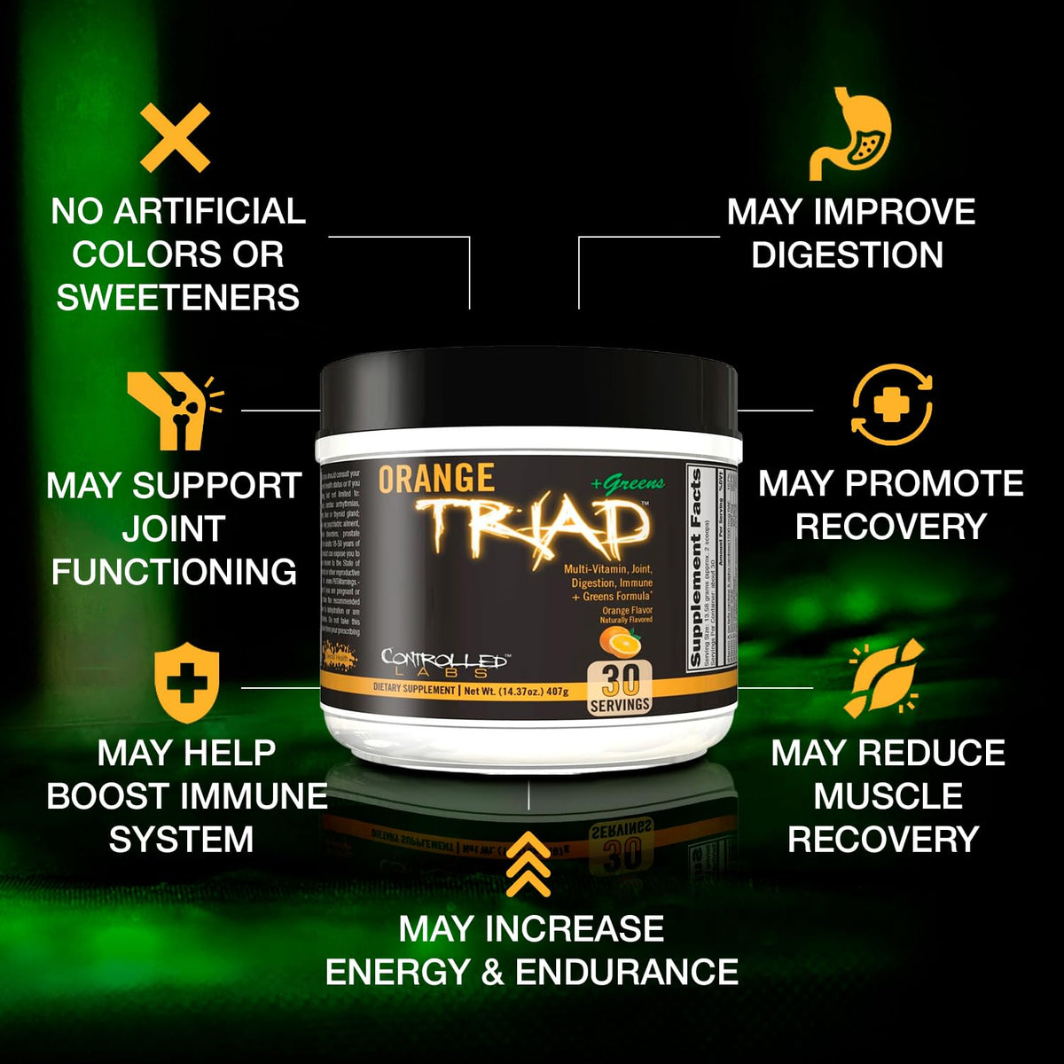Orange Triad greens supplement benefits