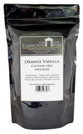 Orange vanilla herbal tea infusion