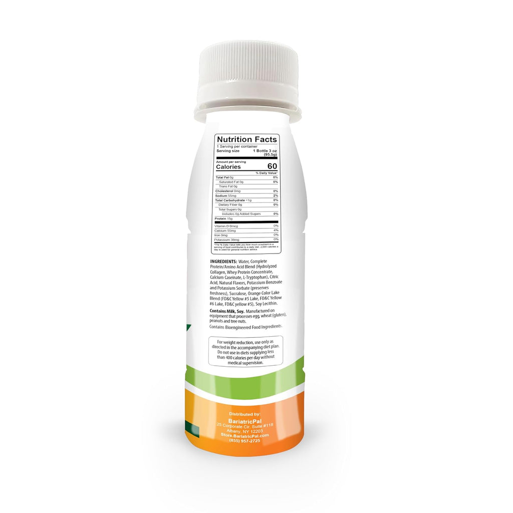 Orange whey and collagen protein drink