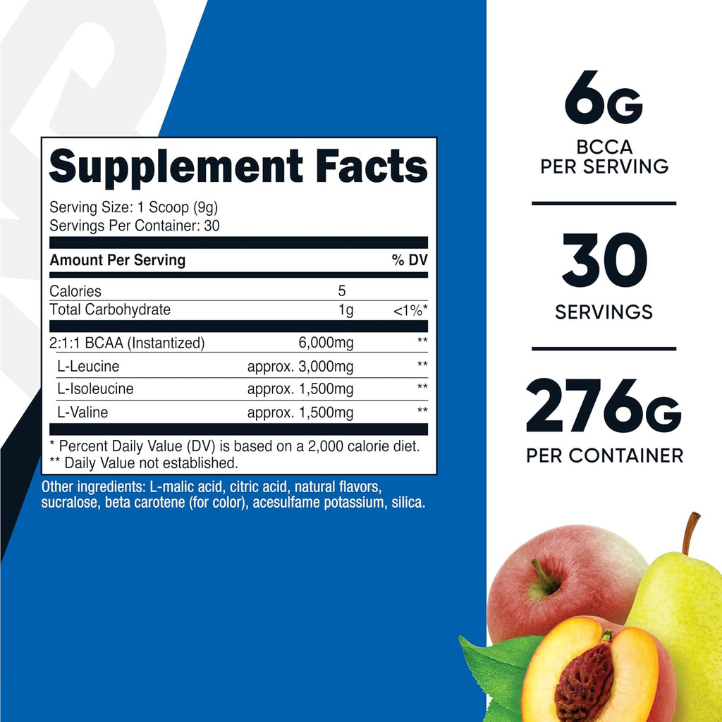 Orchard fruit BCAA powder for workouts
