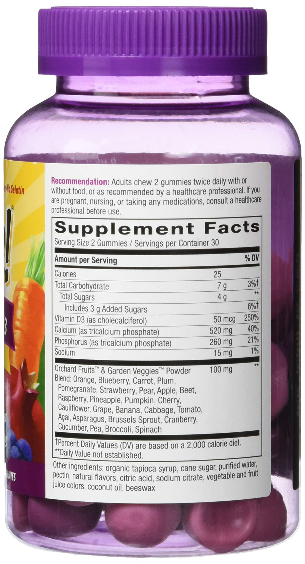 Orchard fruits and garden veggies blend