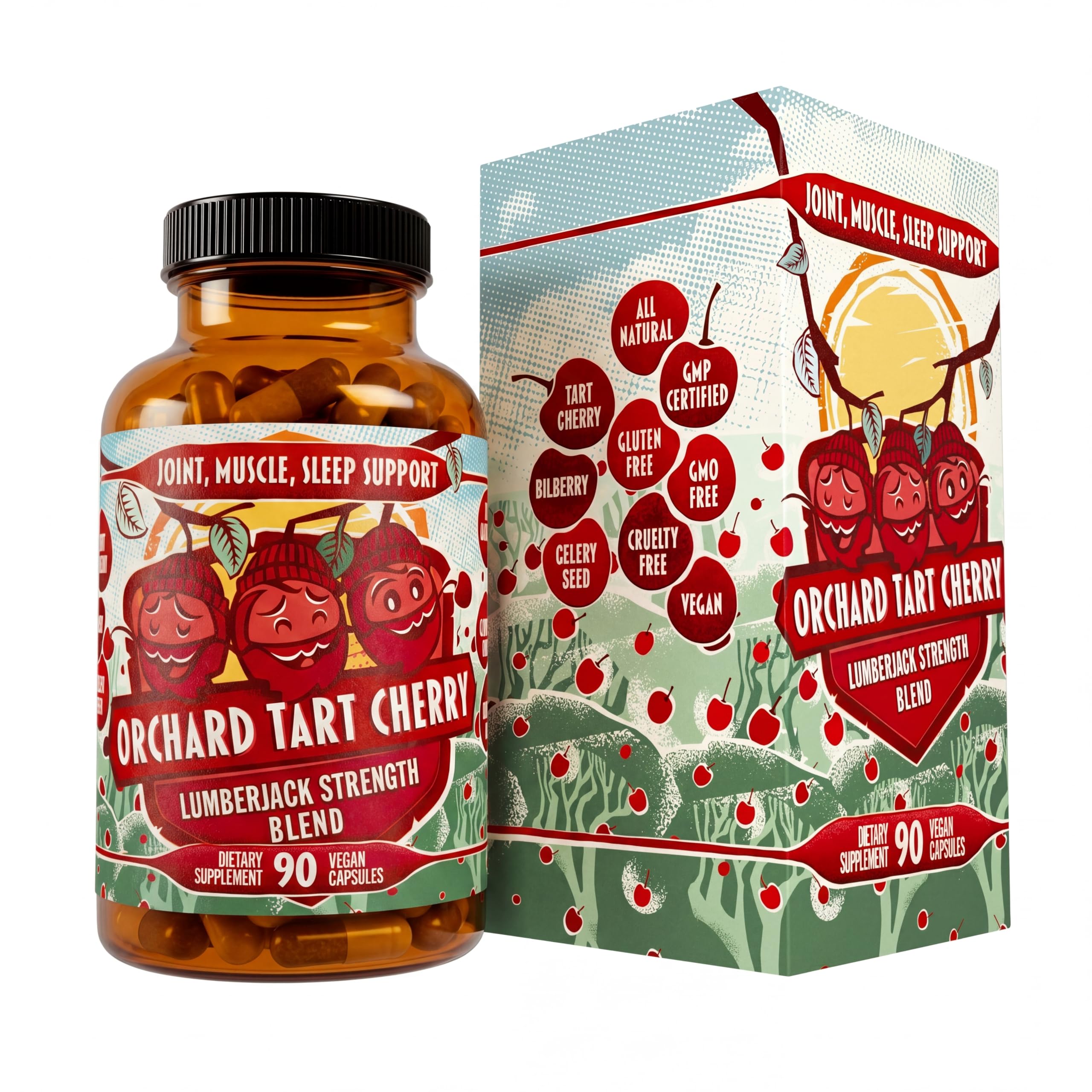Orchard Tart Cherry herbal supplements for wellness