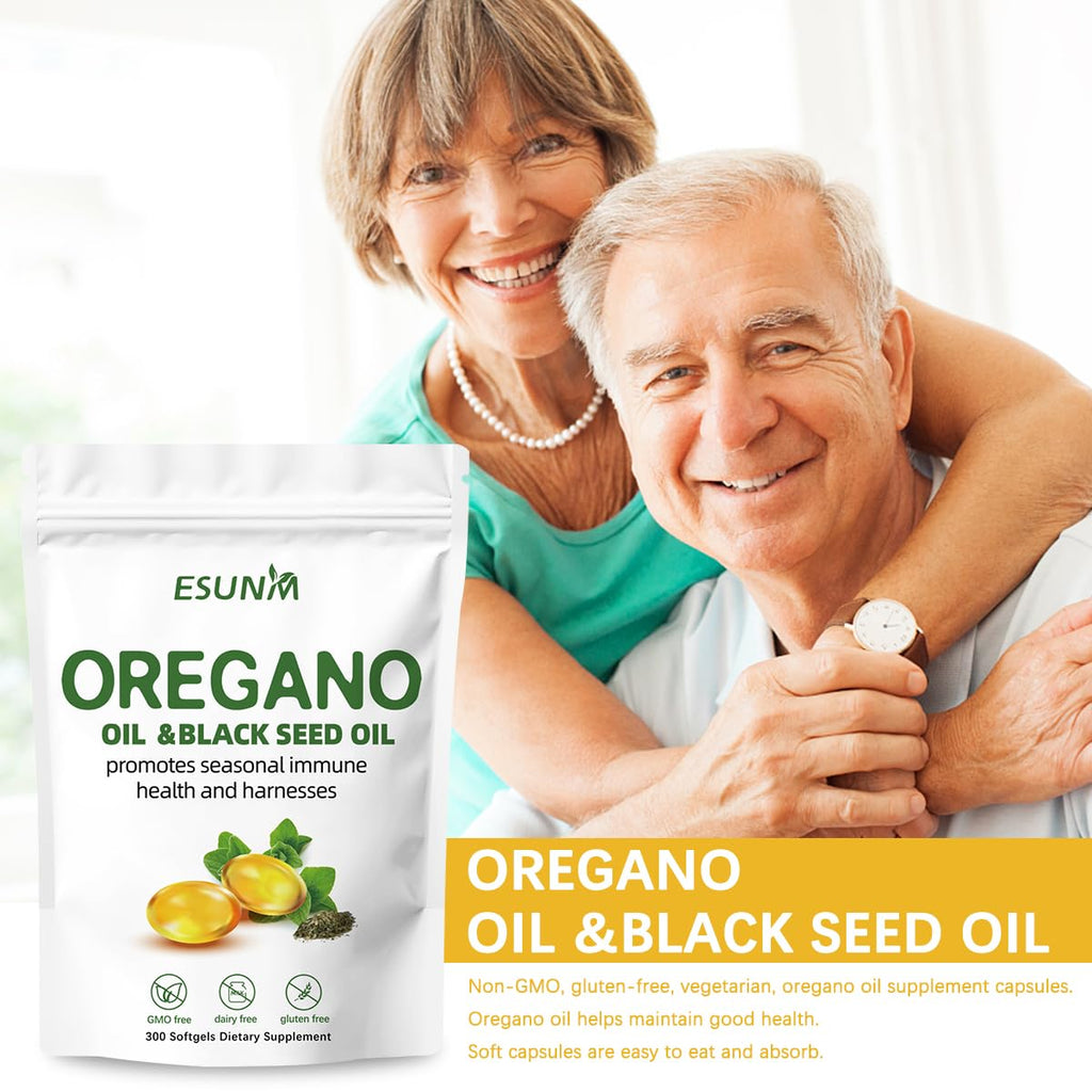 oregano and black seed oil blend