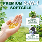 oregano and black seed oil blend